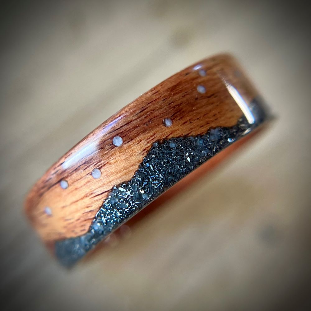 Space Mountain - A Custom Wood Ring Made by My Roots Jewelry